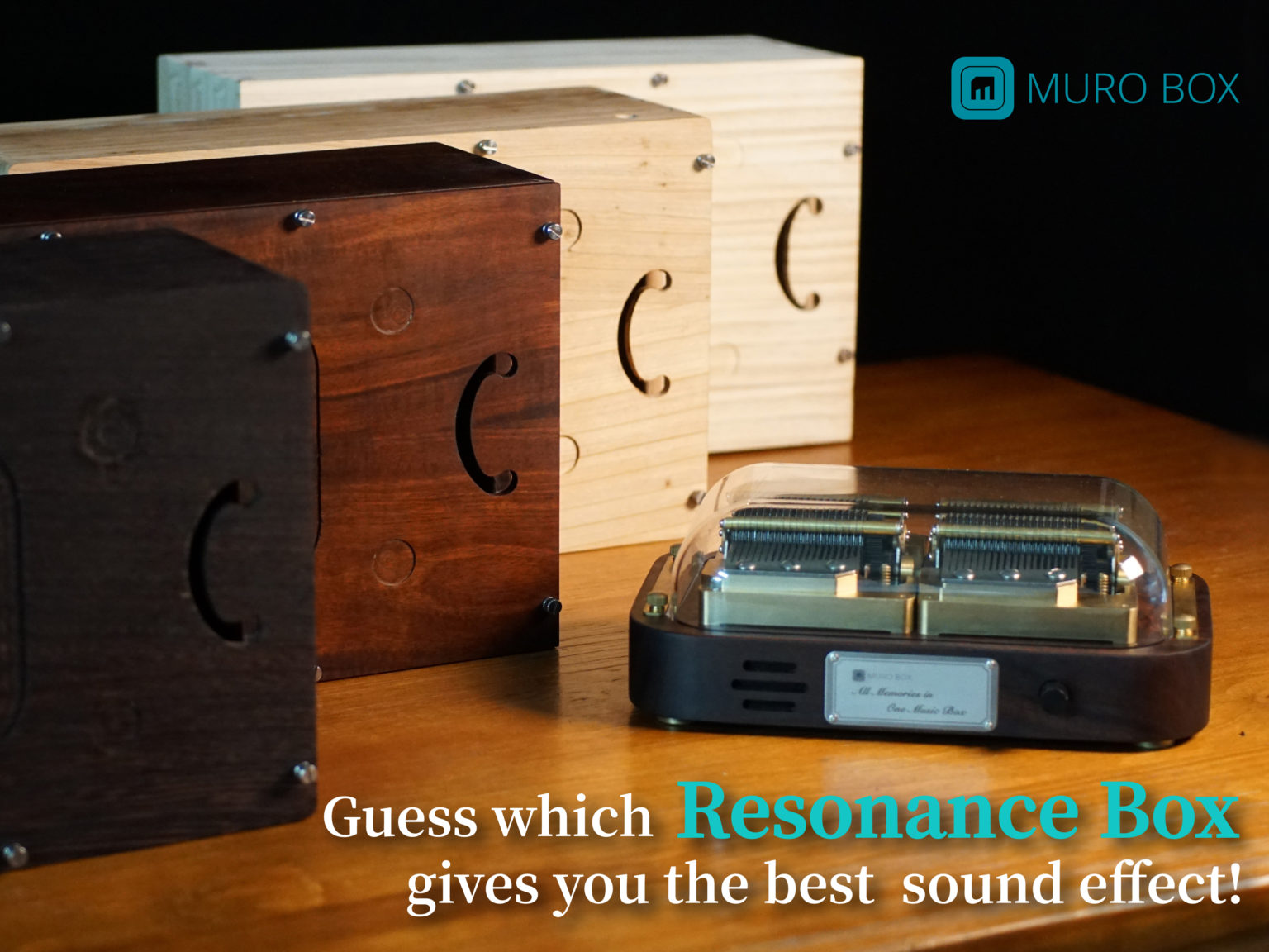 Muro Box-N40 Update #15 -Resonance Box Sound Tests on 4 Wood Options ...
